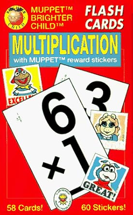 Multiplication/Flash Cards With Muppet Reward Stickers | Amazon.com.br