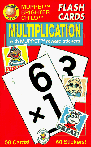 Multiplication/Flash Cards With Muppet Reward Stickers (Brighter Child ...
