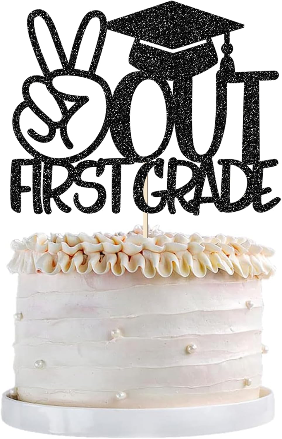 Amazon.com: Out First Grade Cake Topper Class Of 2024 Graduation Party ...