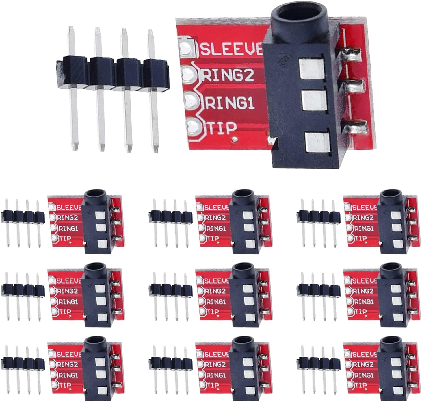 10 Set Trrs 3.5mm Audio Jack Breakouts Headphone Video Audio Mp3 Socket ...