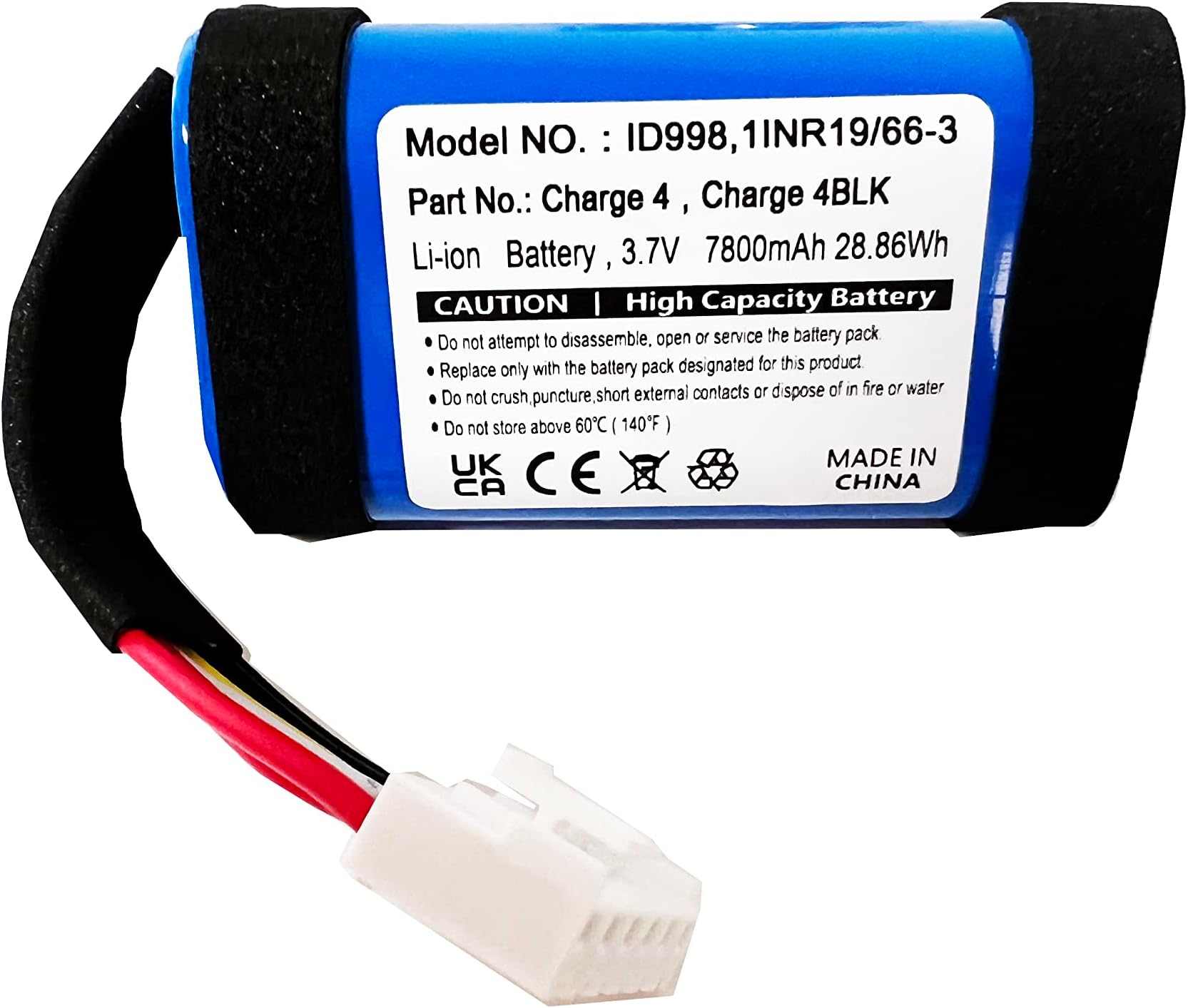 Amazon.com: BORNMIO ID998-B Battery Compatible with JBL Charge 4 Charge ...
