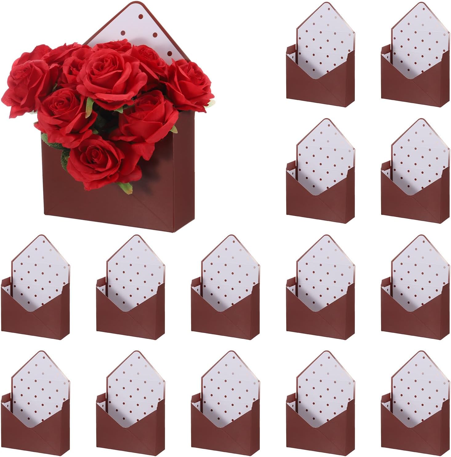 Amazon.com: PATIKIL Paper Flower Gift Bags, 20 Pcs Paper Bouquet Flower ...
