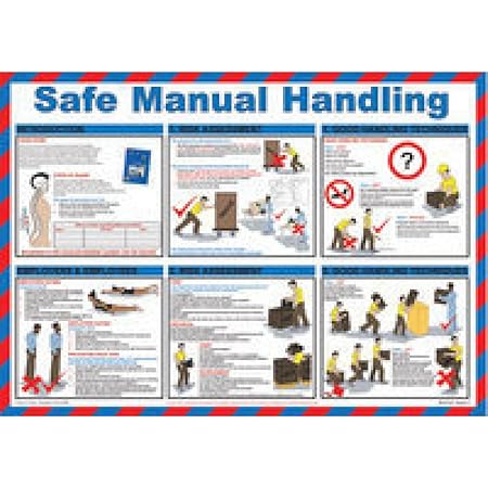Manual Handling Poster, 420 x 595 mm, high Quality semi Rigid PVC ...