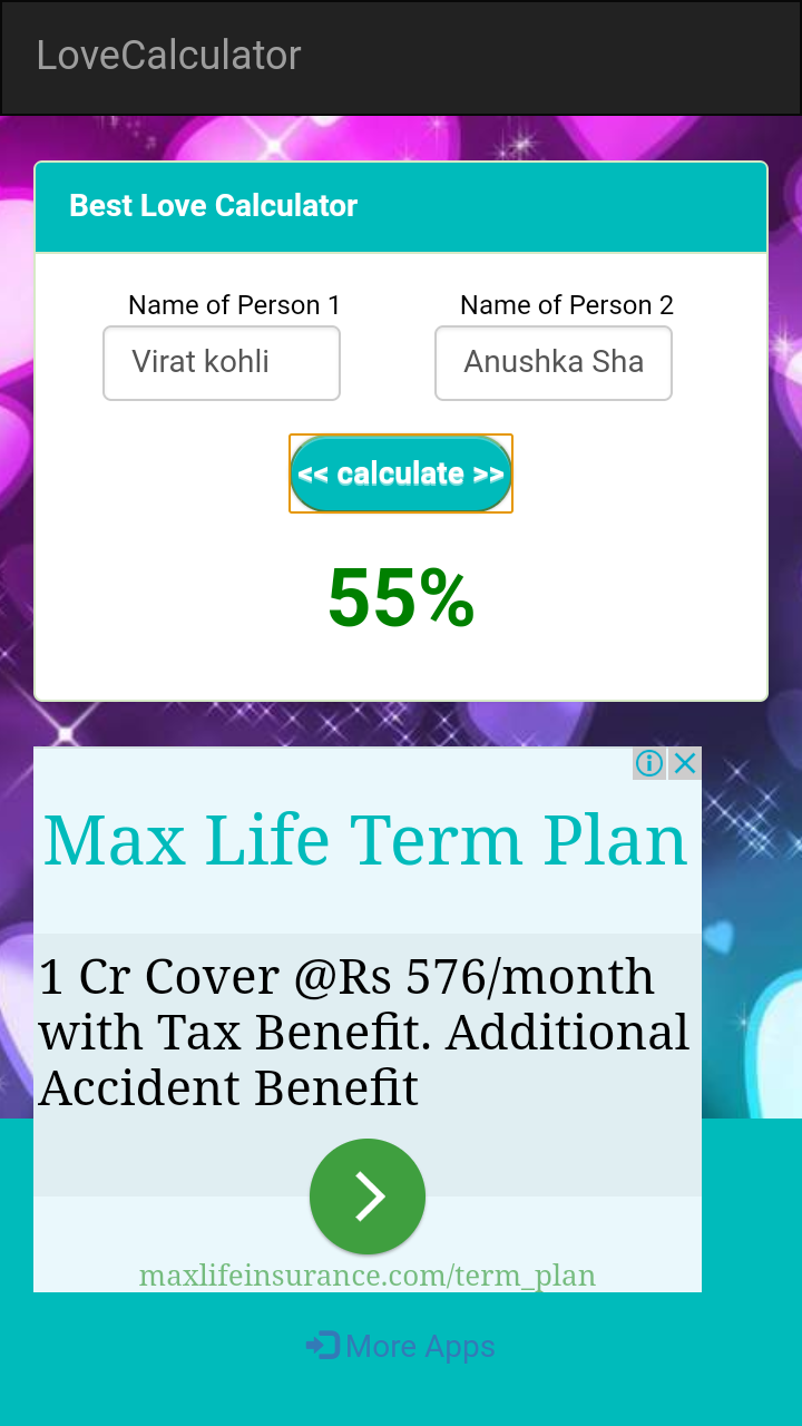 Love Calculator - App on Amazon Appstore