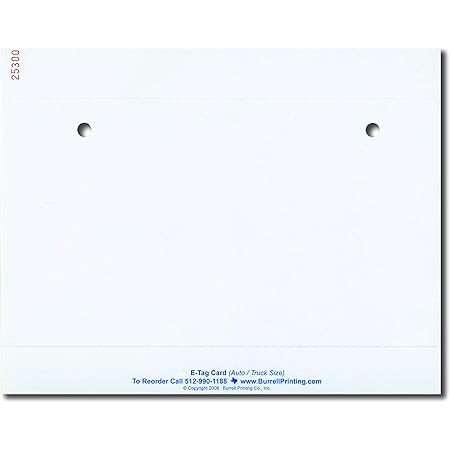 Amazon.com : Temporary Paper Tags (E-Tag Custom Sheets) for Car Dealers ...