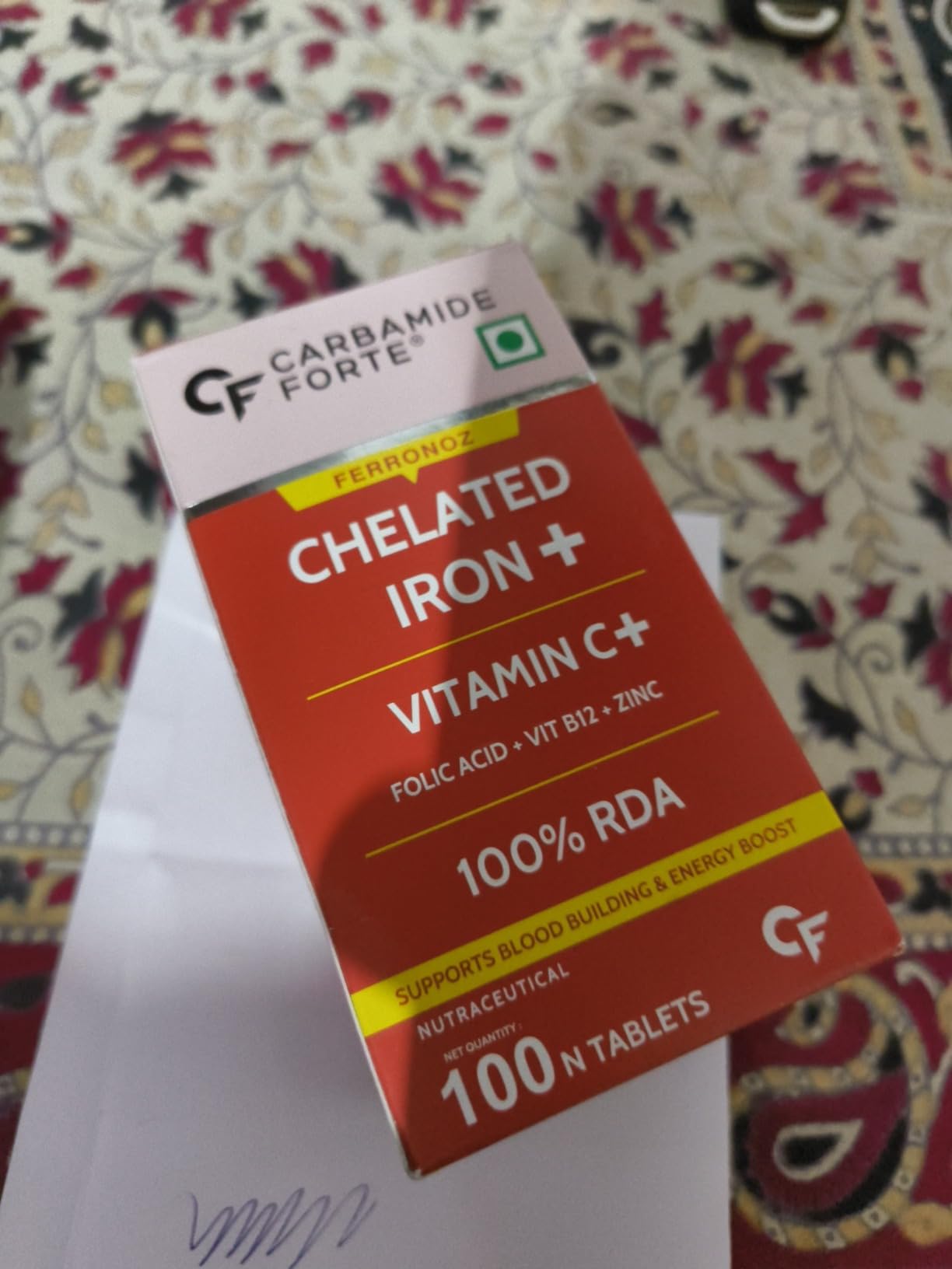 Carbamide Forte Chelated Iron Supplement for Women and Men with Vitami