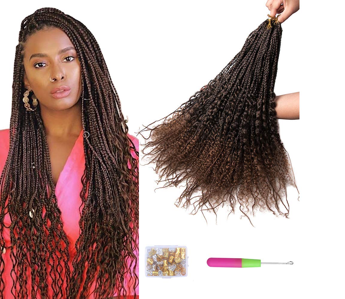 6 Packs Goddess Box Braids With Wavy Stands 20 Inch | Desertcart KUWAIT