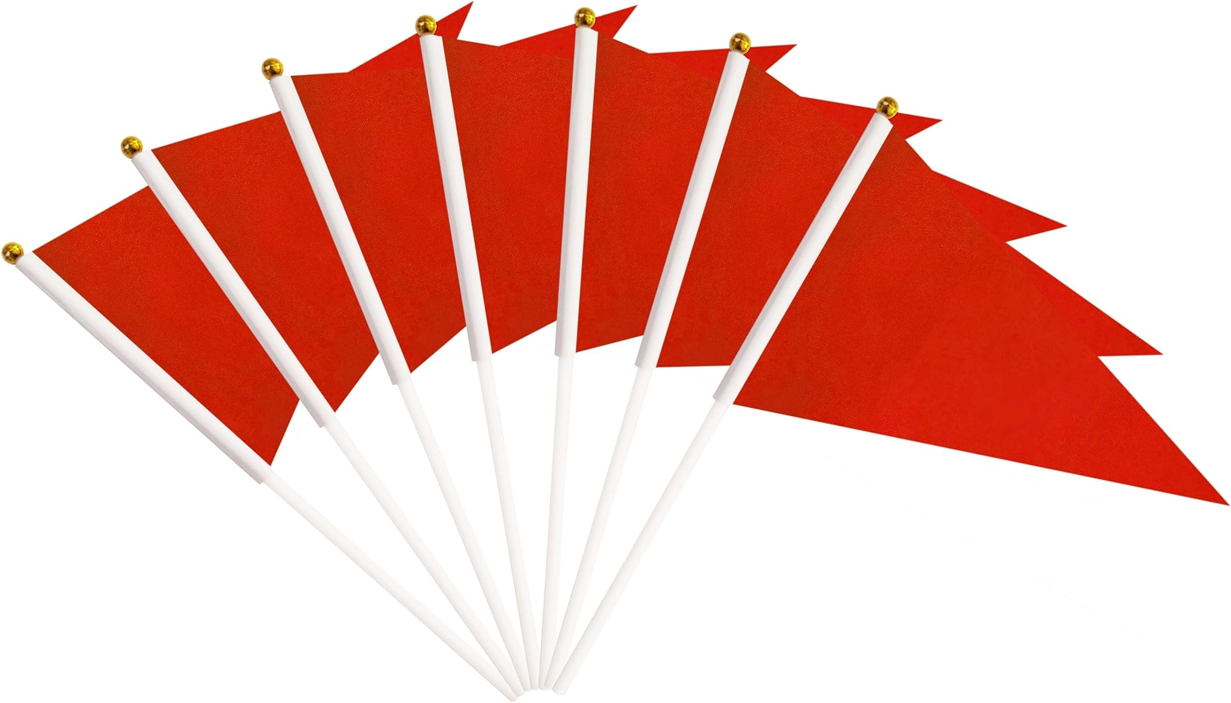 Amazon.com : Solid Red Pennant Flag with 24" Wooden Stick Pole. : Other ...