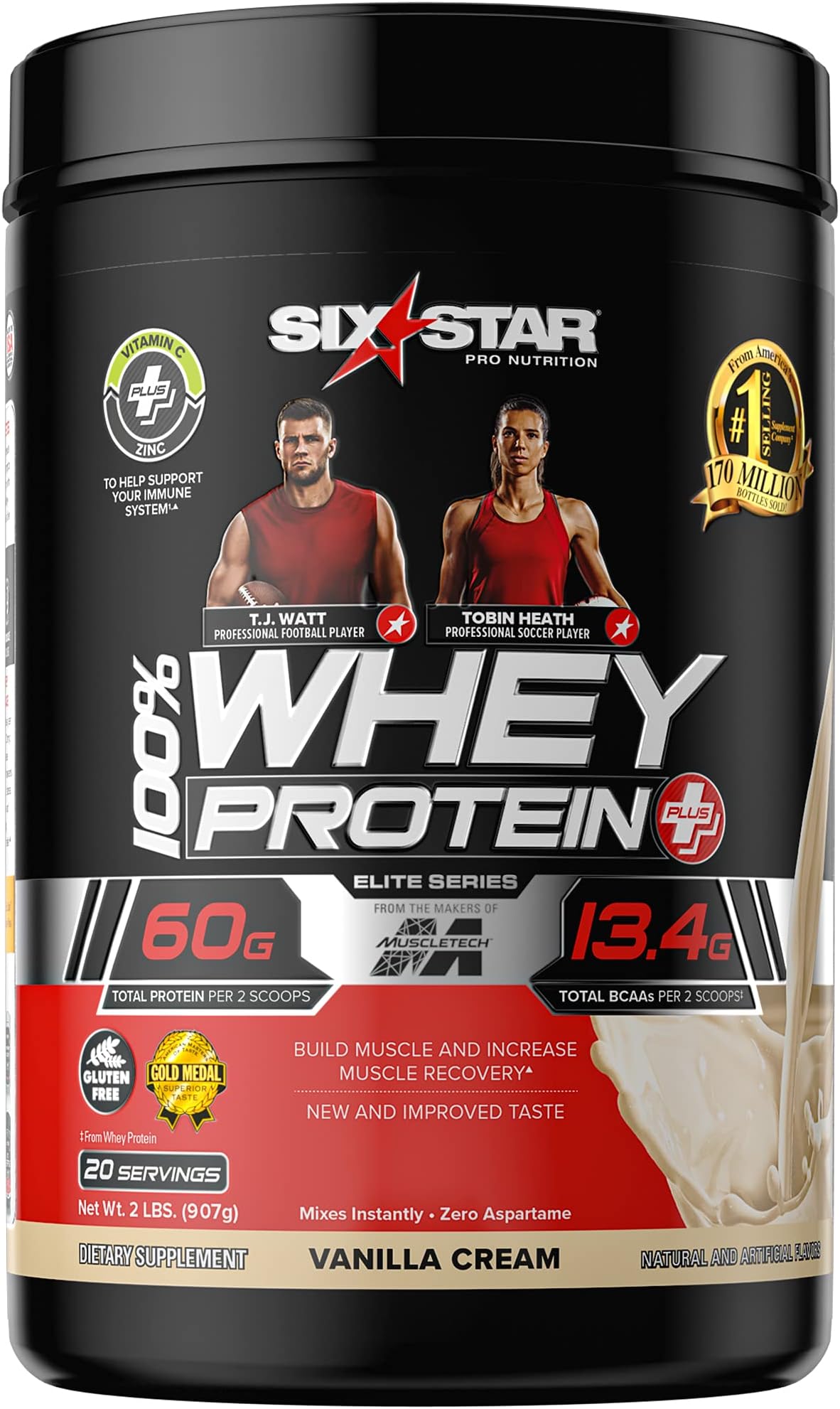 Amazon.com: Whey Protein Powder + Immune Support | Six Star Whey ...