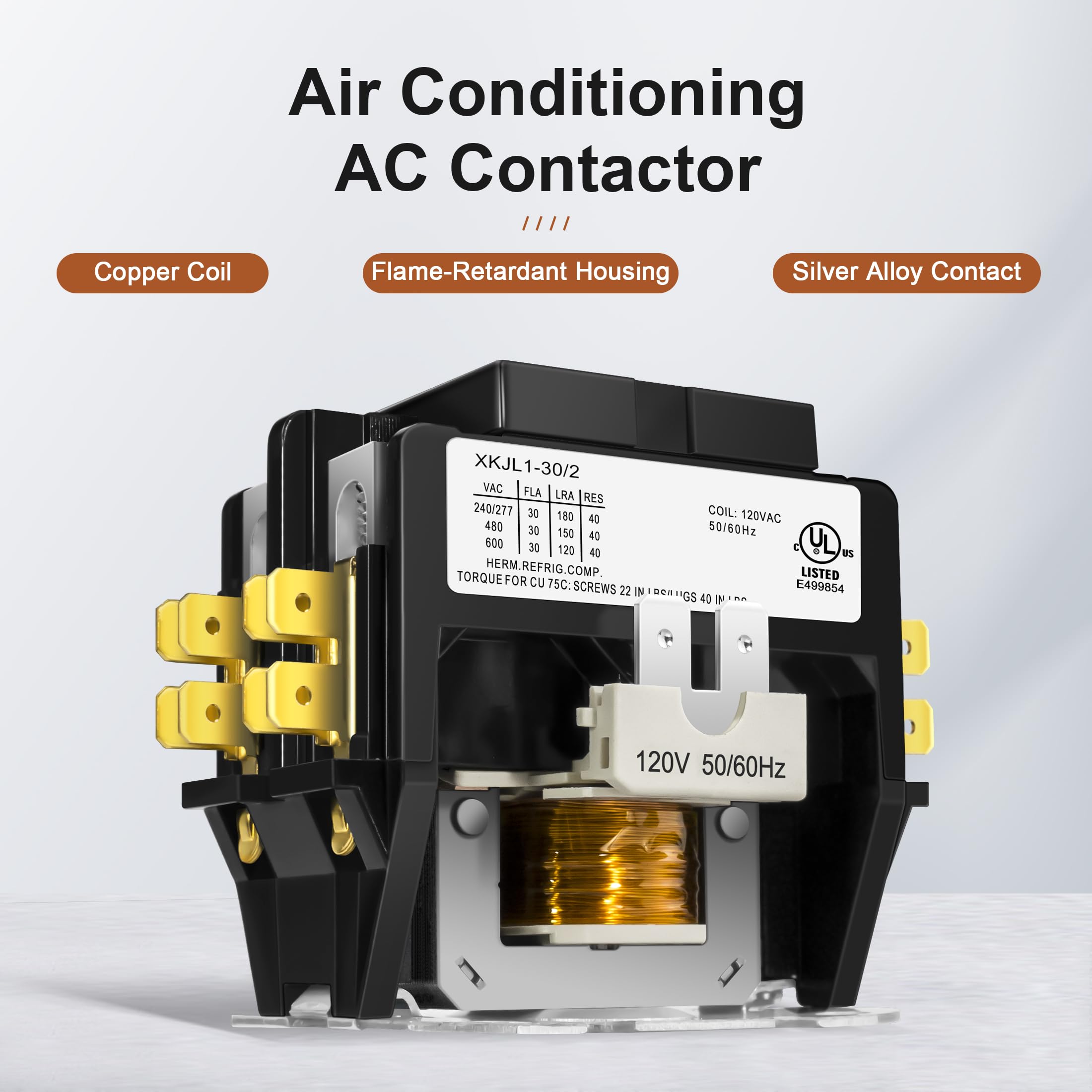 Snapklik.com : HVAC Motor Contactor, Furnace Replacement Relays, For ...