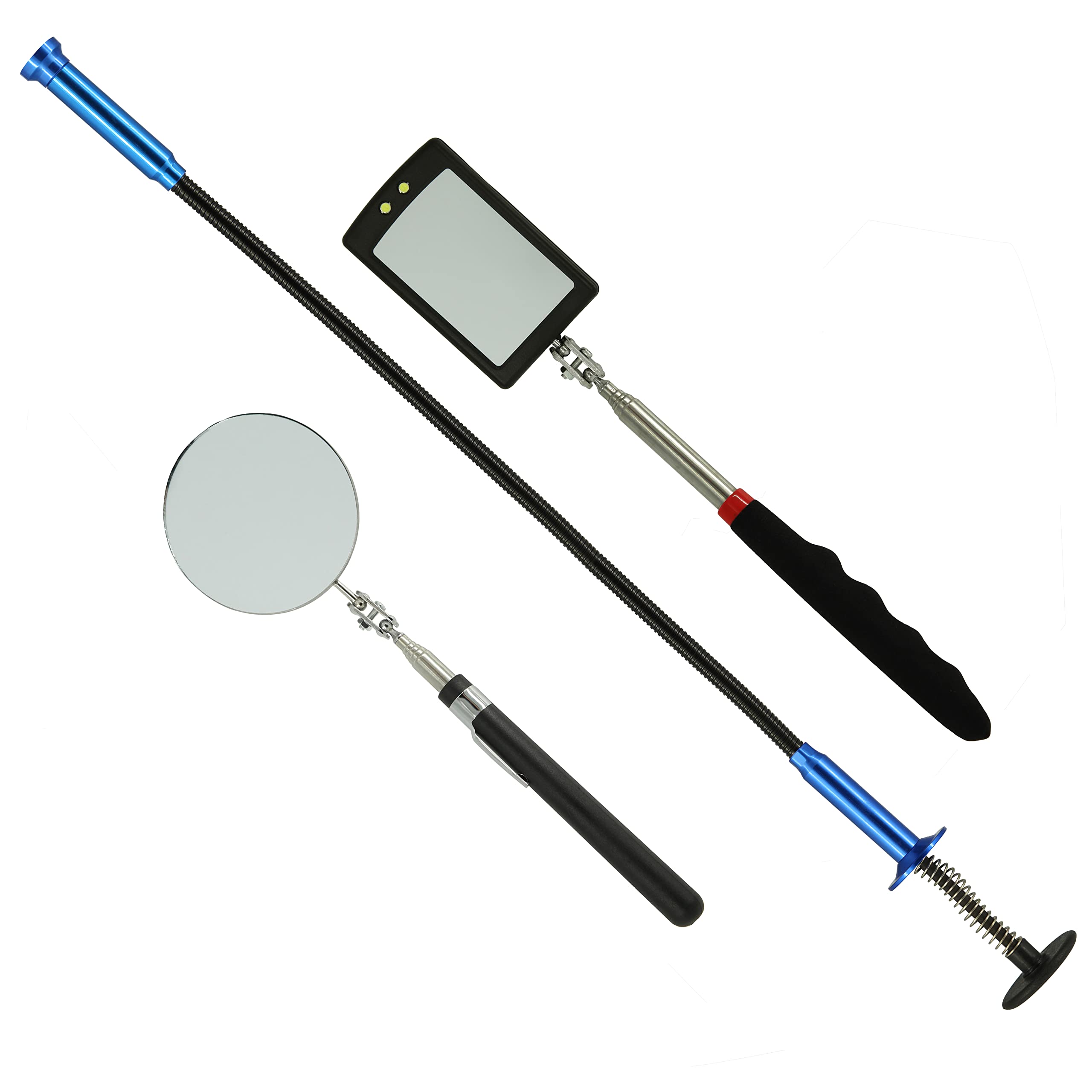 Amazon.com: Betterstar Telescoping Inspection Mirror with Light Round ...