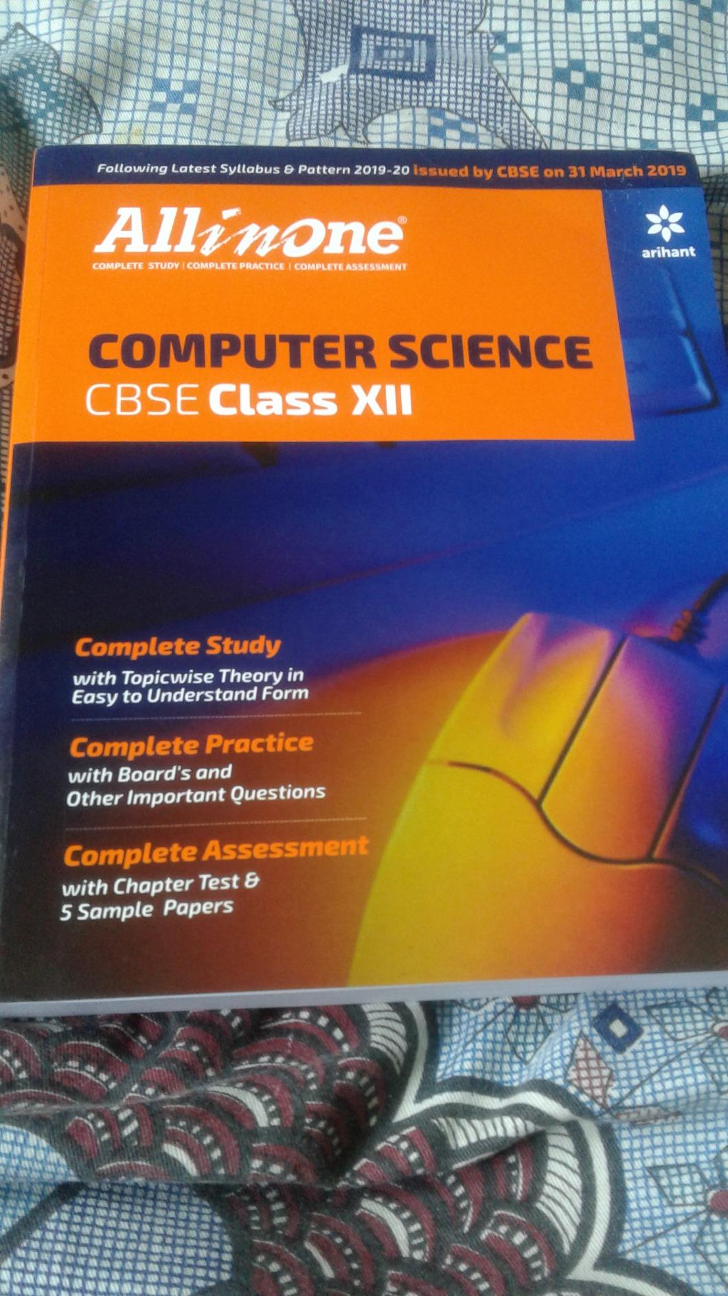 All In One Computer Science CBSE Class 12 2019-20 (Old Edition ...
