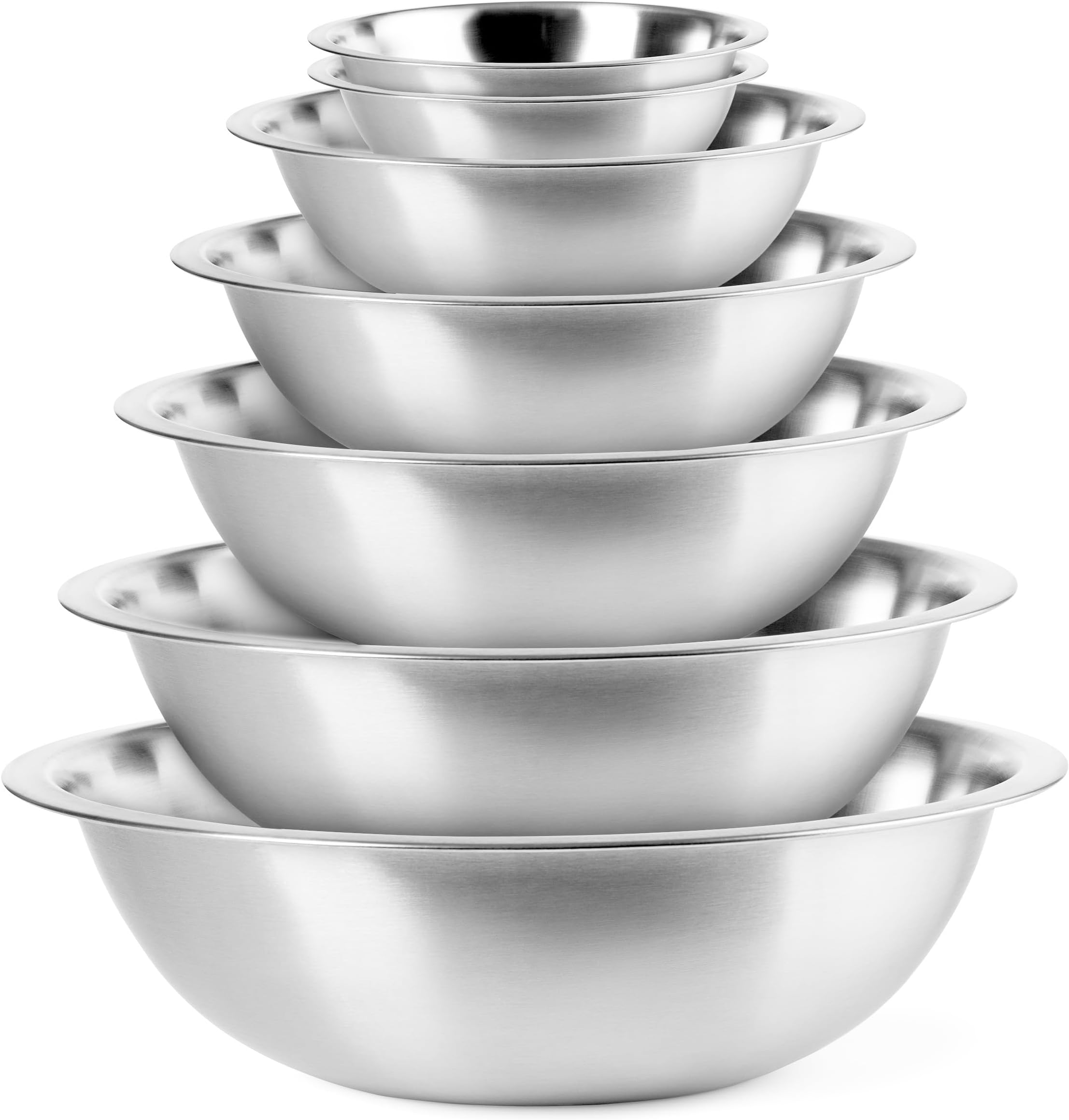 Amazon.com: EHOMEA2Z Mixing Bowls Metal Stainless Steel,Kitchen Nesting ...