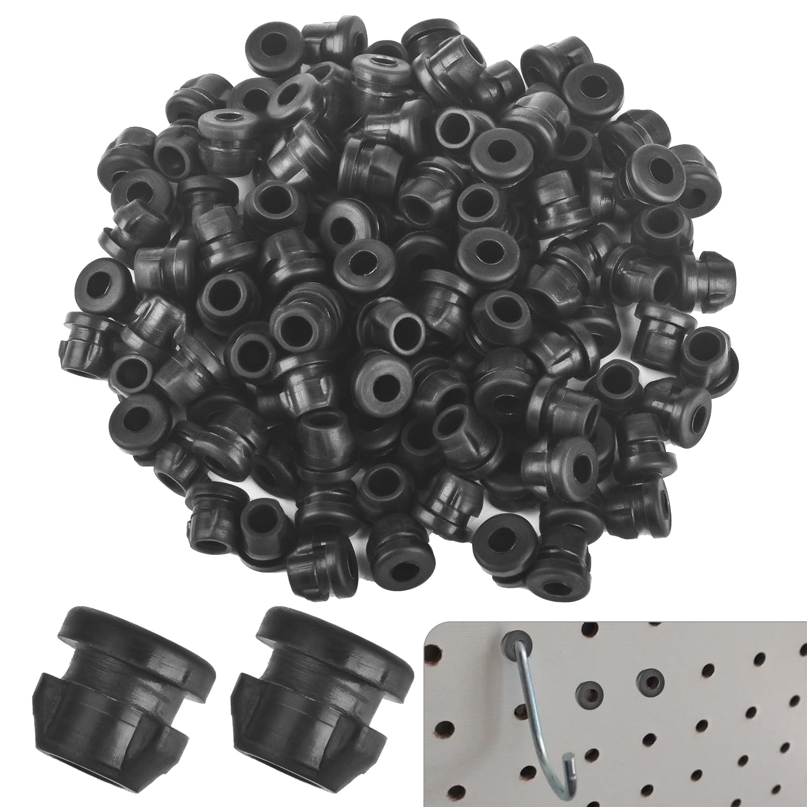 Amazon.com: Pegboard Hook Locks 120Pcs Pegboard Locks for Stopping ...