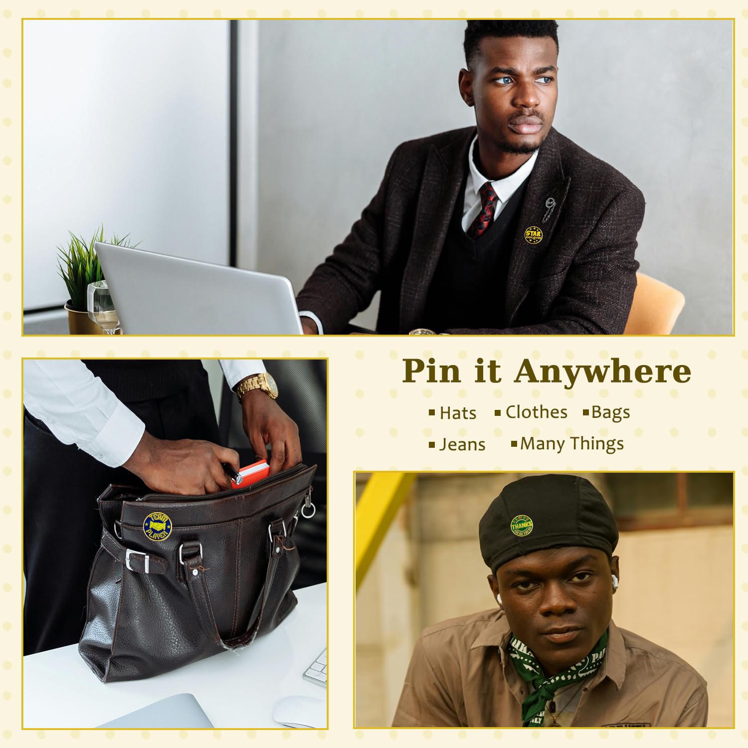 Snapklik.com : 48 Pcs Recognition Pins Employee Of The Month Lapel Pin ...