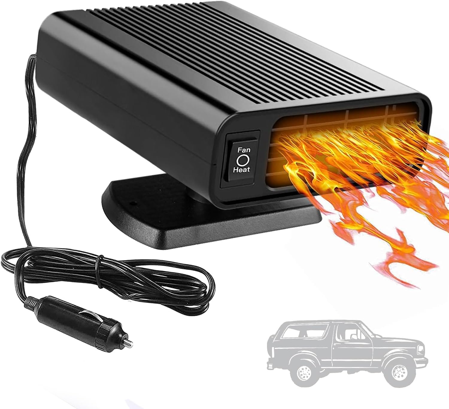 Amazon.com: Car Heater, 150W 12V Portable Car Heater and Defroster, Car ...