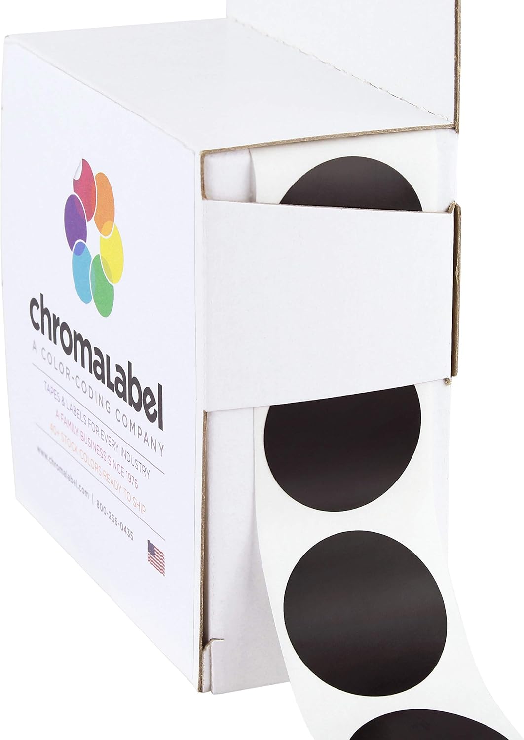 Amazon.com : ChromaLabel 1 Inch Round Label Permanent Color Code Dot ...