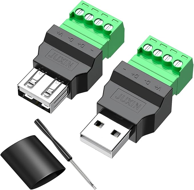 Amazon.com: JUXINICE Solderless USB 2.0 Connectors,Portable DIY USB ...