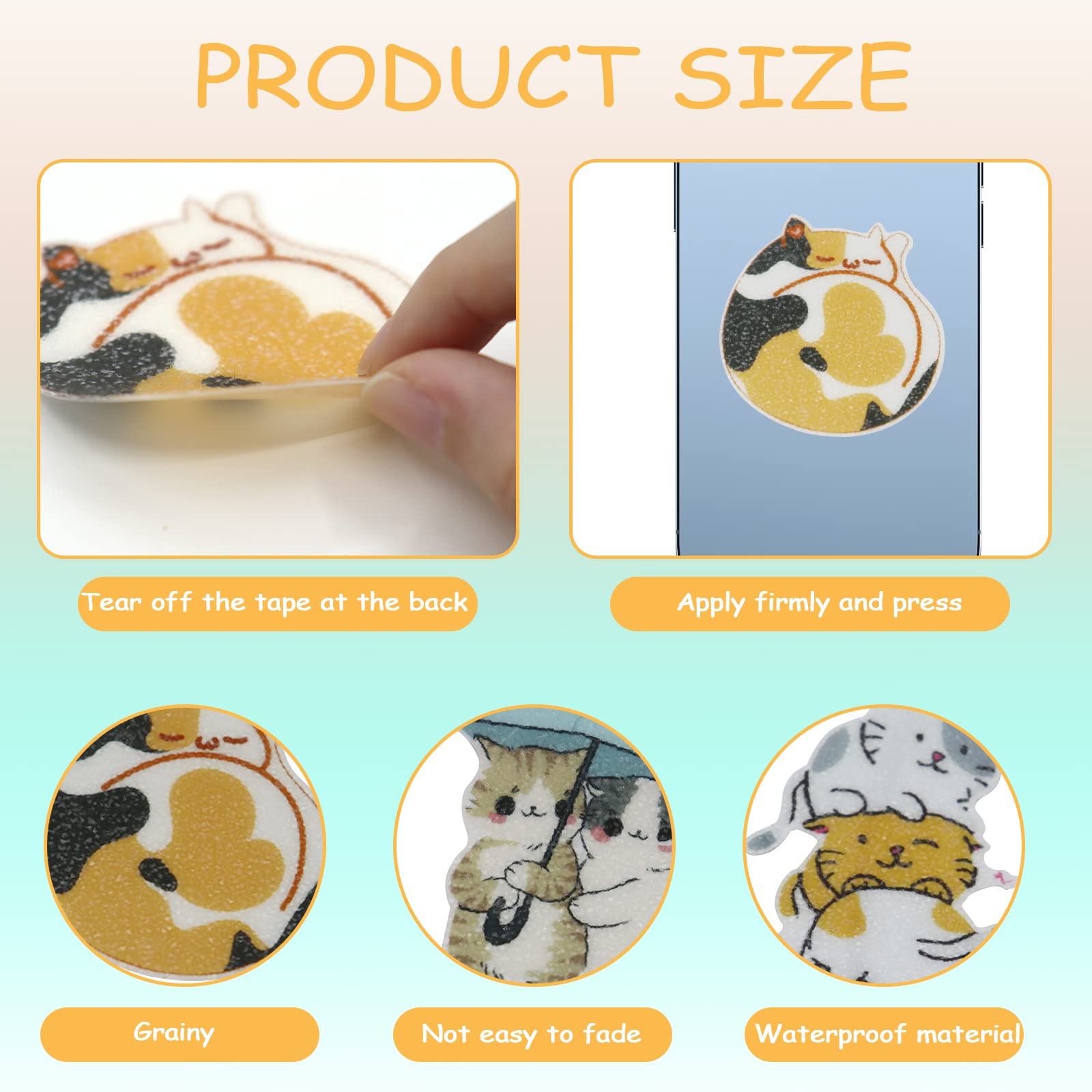 Snapklik.com : 16 PCS Calm Stickers For Anxiety Sensory Cat Stickers ...
