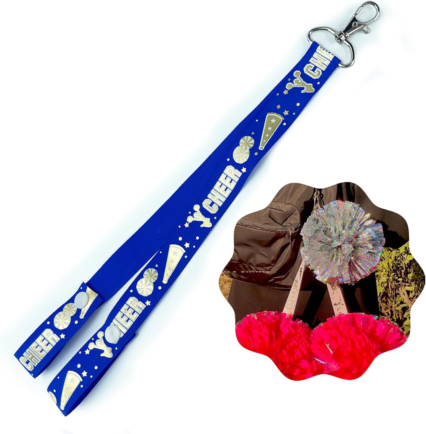 Amazon.com: LUHOHI Pom Pom Holder for Backpack Cheer, Professional ...