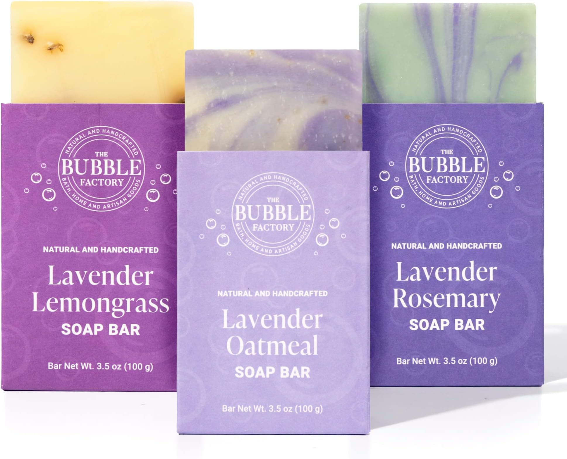 Amazon.com : Lavender Soap Bar (4Oz) with dried Lavender and Lavender ...