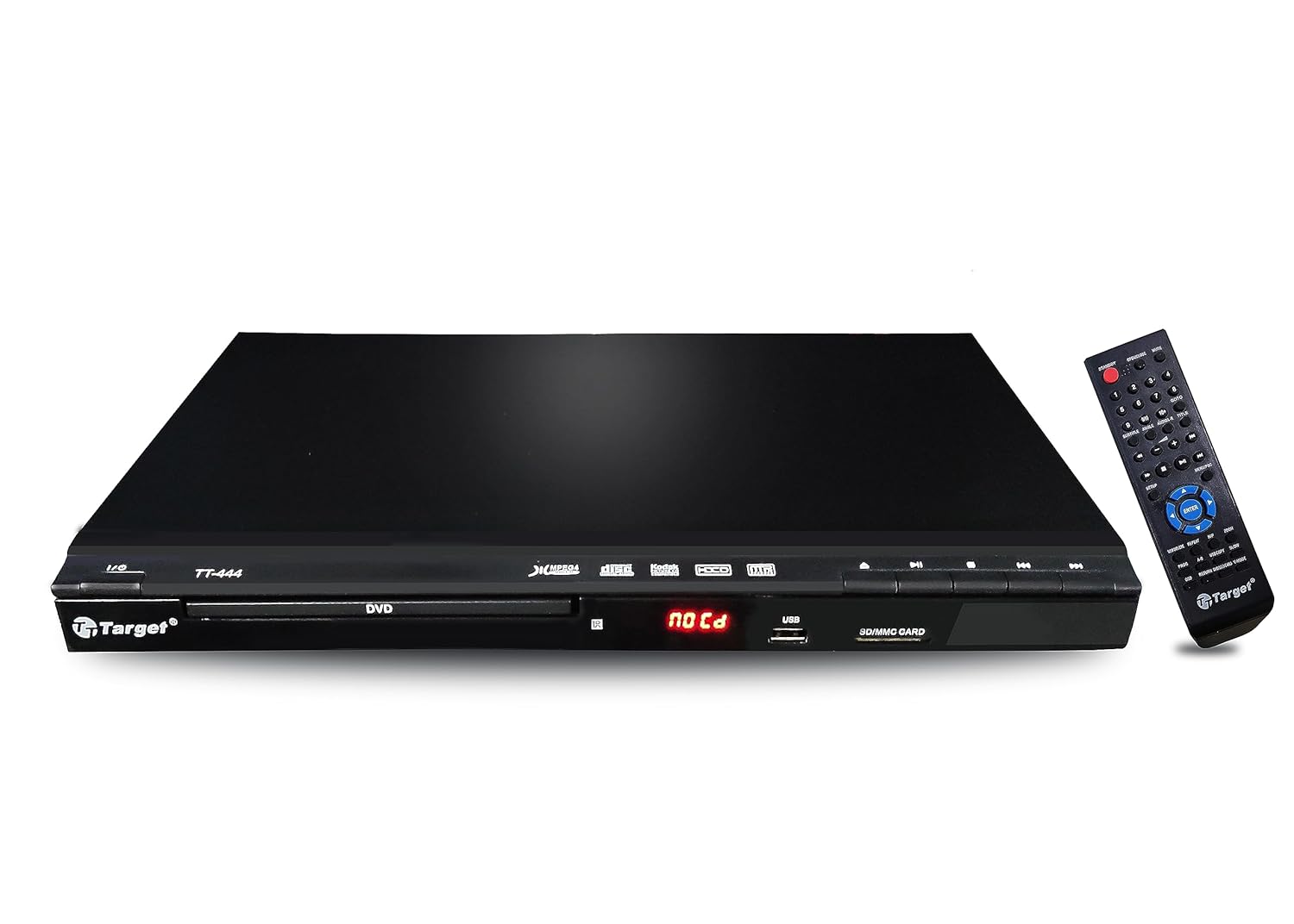 Target TT-444 MPEG4 Technology 5.1 Channel DVD Player 150 watts with HDMI, Built-in Speaker, CD ...