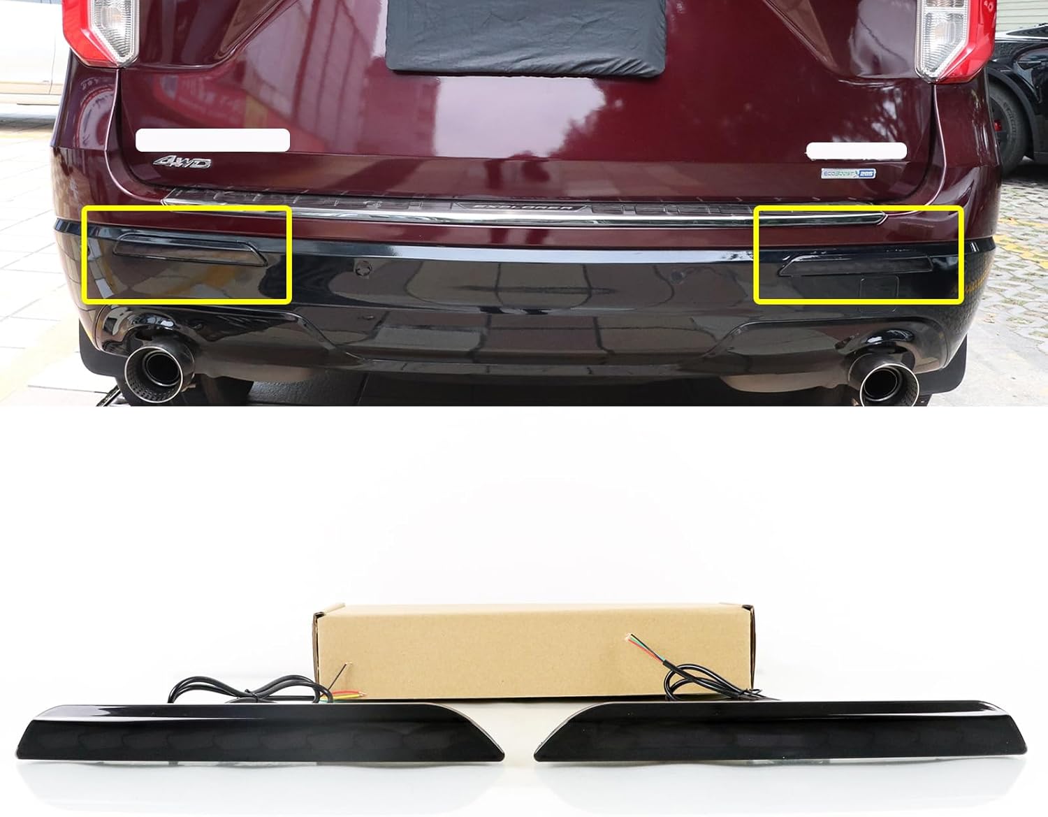 Amazon.com: KITOCARTOP LED Tail Rear Bumper Reflectors Lights Fit for ...