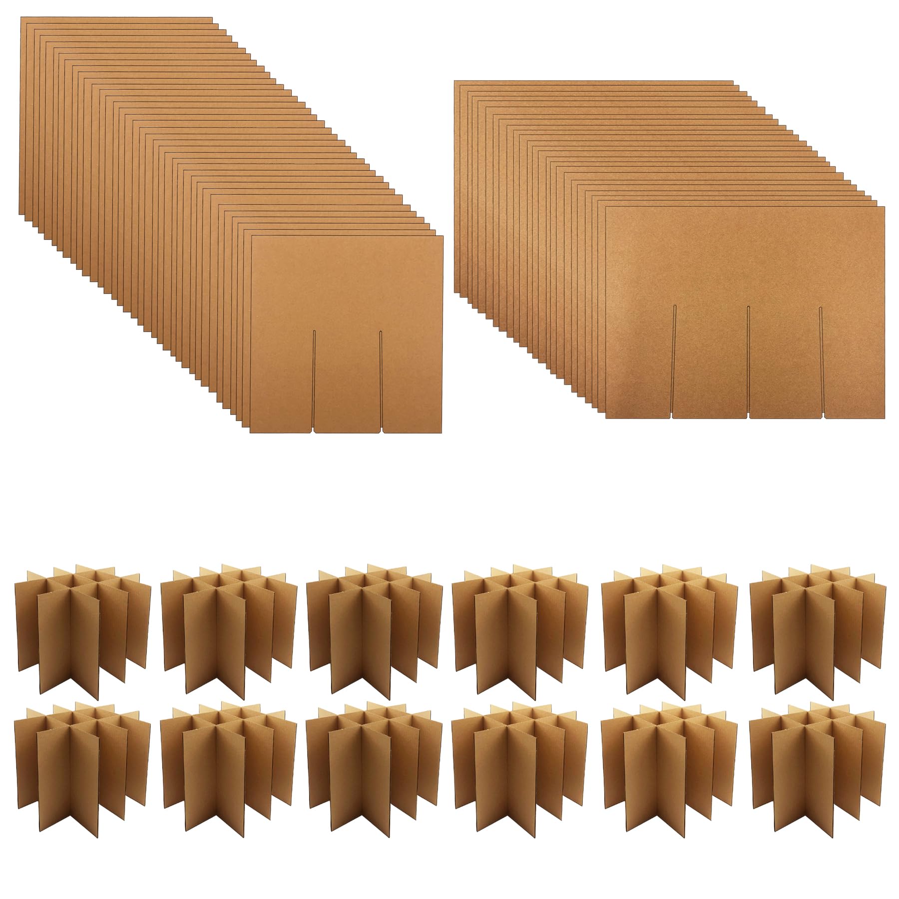 12 Sets Glass Dividers Kits for Moving Boxes about 16 x 12 x 12 Inch ...