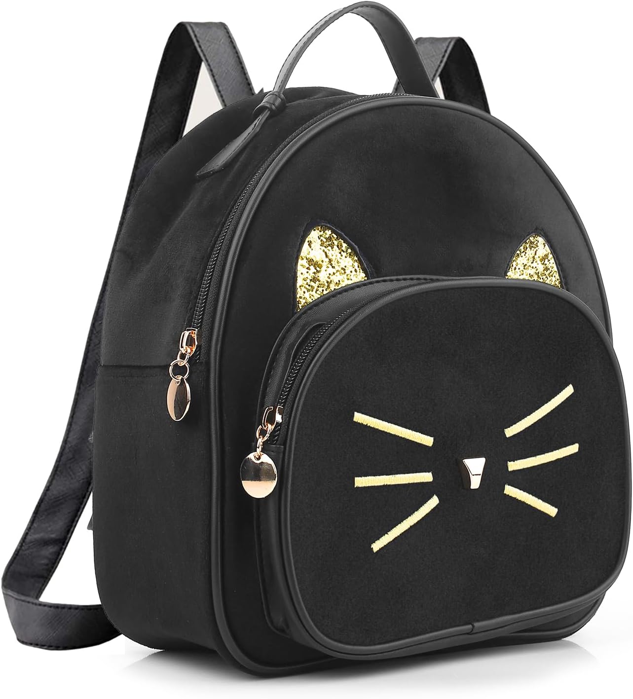 Amazon.com | XMRSOY Teen Girls Cute Cat Mini Backpack Velvet Daypack ...