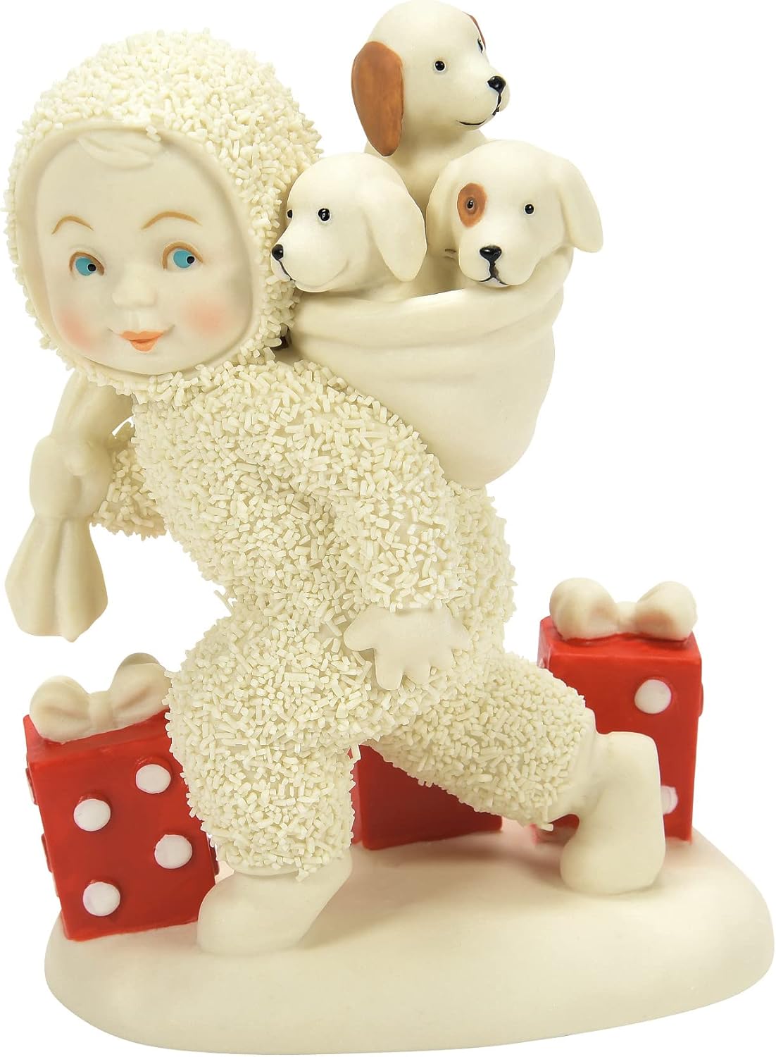 Amazon.com: Department 56 Snowbabies Christmas Memories Bag of Puppies ...