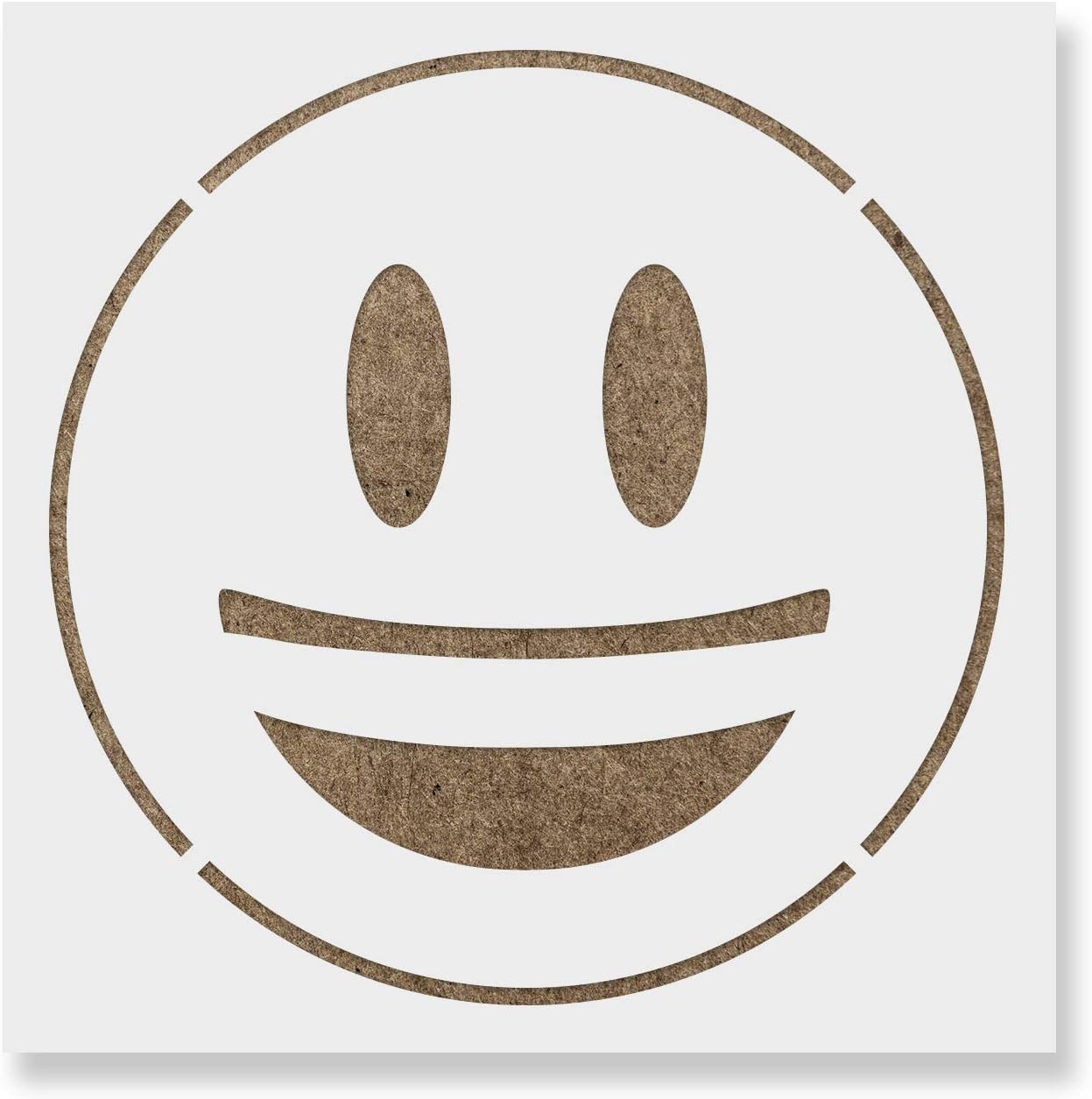 Amazon.com: Emoji Grinning Stencil - Happy Stencil, Emoji Stencil ...