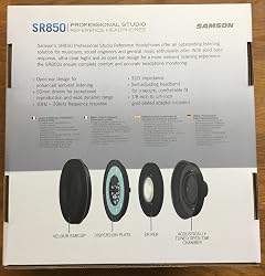 Samson SR850 Traditional Wired Headphones, Black m : Amazon.co.uk ...