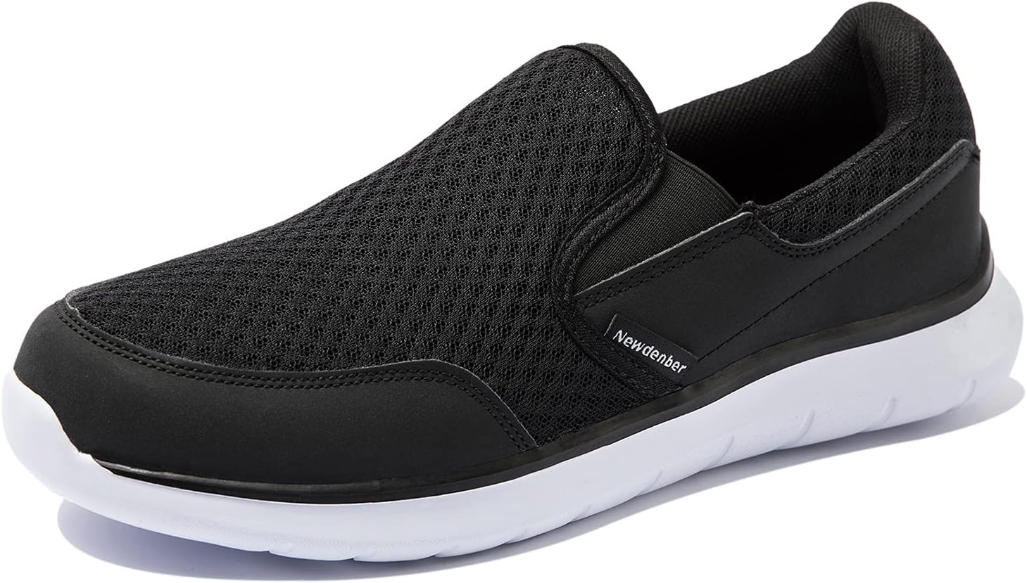 NewDenBer Sport Men's Casual Lightweight Slip-On Walking Shoe Sneakers ...