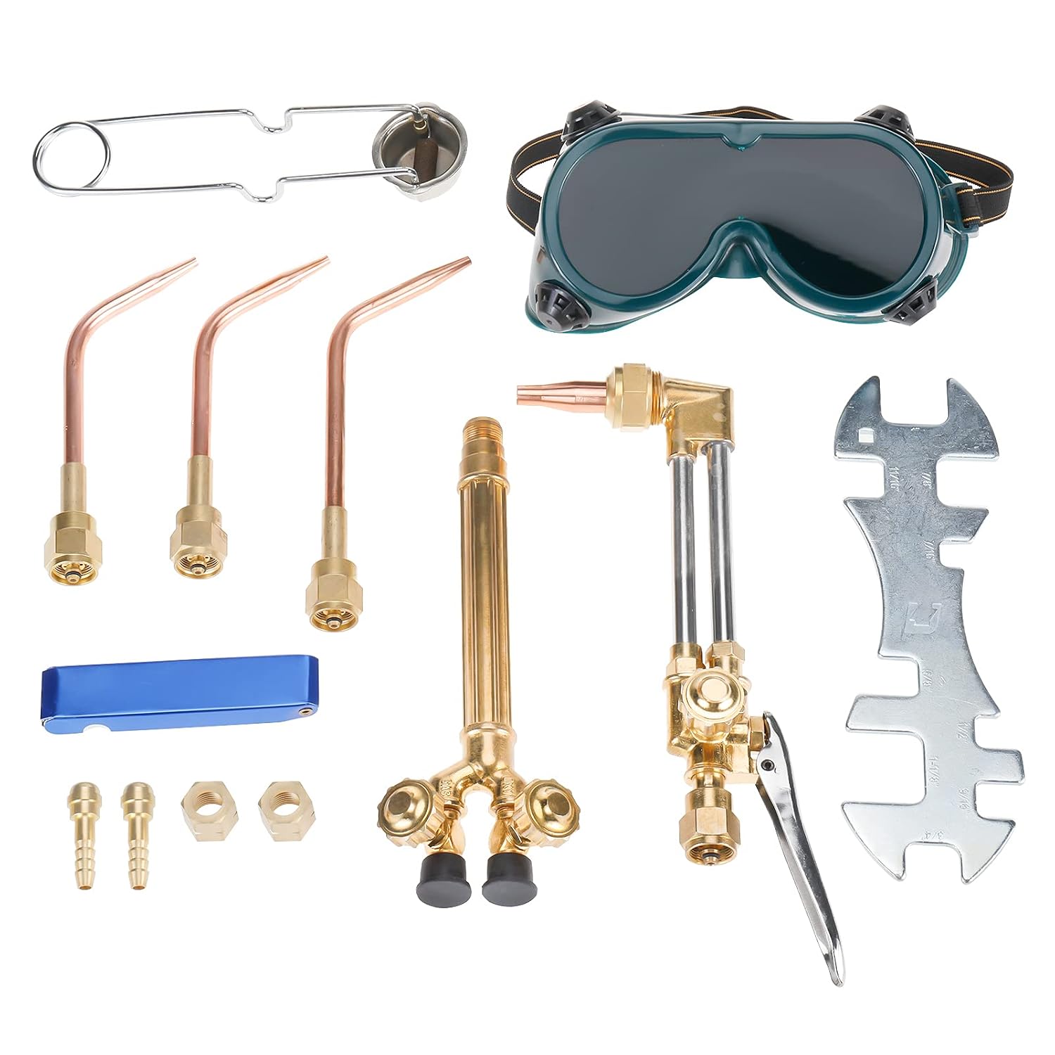 LuckyHigh 12 PCS Welding & Cutting Tools Kit with Welding Goggles ...