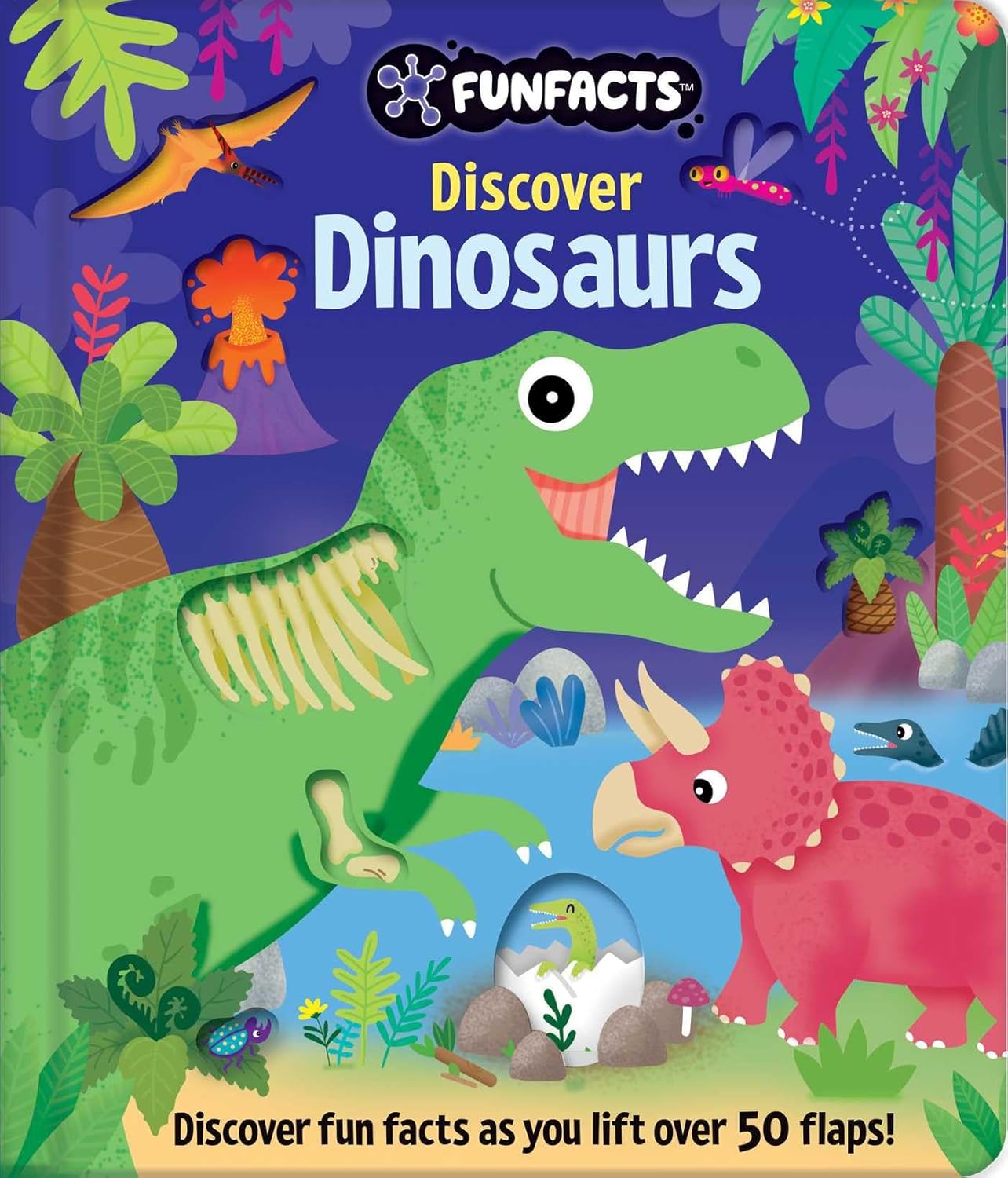 Discover Dinosaurs: Lift-the-Flap Book: Board Book with Over 50 Flaps ...