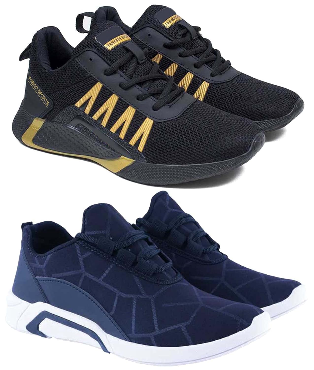 Buy Cogs Combo Pack of 2 Multicolor Casual Sports Running Shoes for Men ...