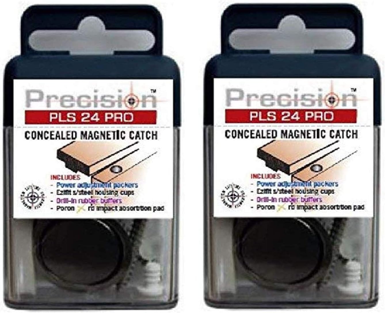 Precision Lock PLS-24 PRO Concealed Magnetic Catch (Тwo Рack) - Amazon.com