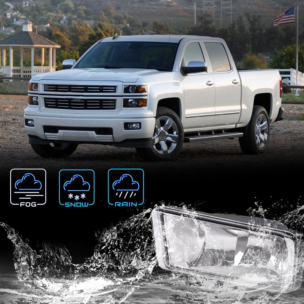Snapklik.com : CHEDA Fog Lights w/Bulbs Compatible
