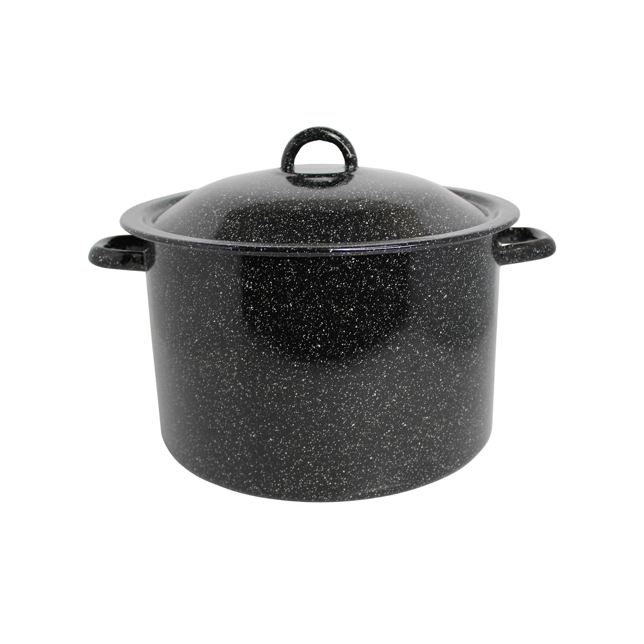 Amazon.com: MIRRO 7.75qt Enamel Stock Pot, Black: Home & Kitchen