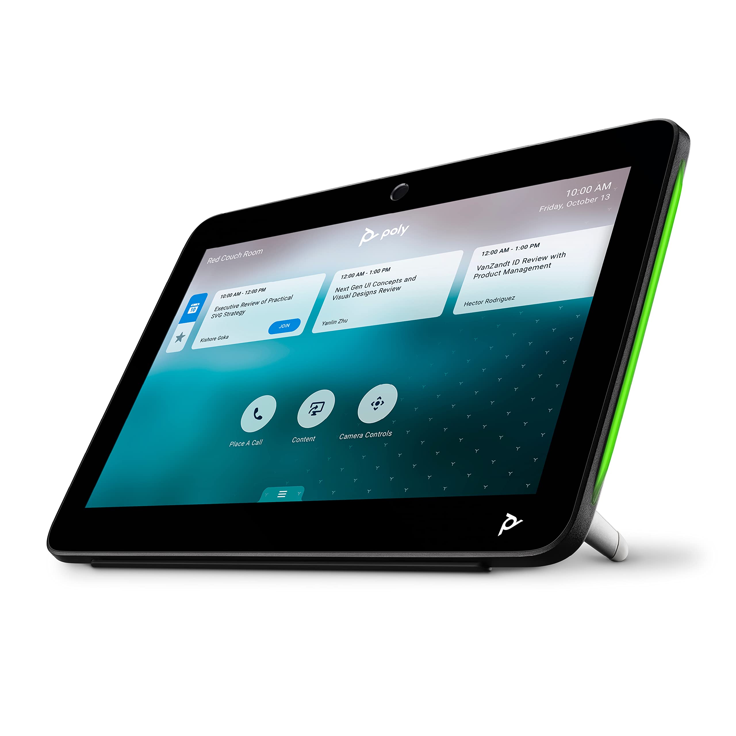 Plantronics Poly Tc10 Touch Control Panel For Room Scheduling Meeting ...