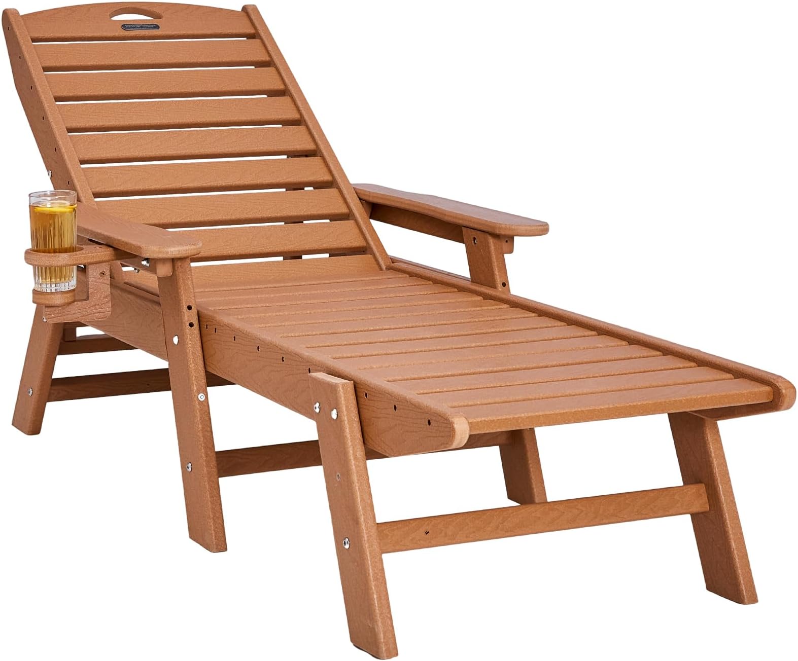 Amazon.com : VEVOR Chaise Lounge Chair, 450 lbs Weight Capacity ...