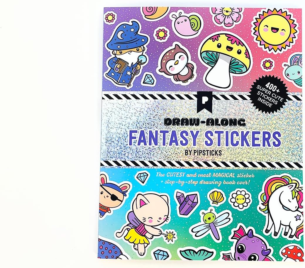 Amazon.com: Draw-Along Space Sticker Book by Pipsticks | Step-by-Step ...