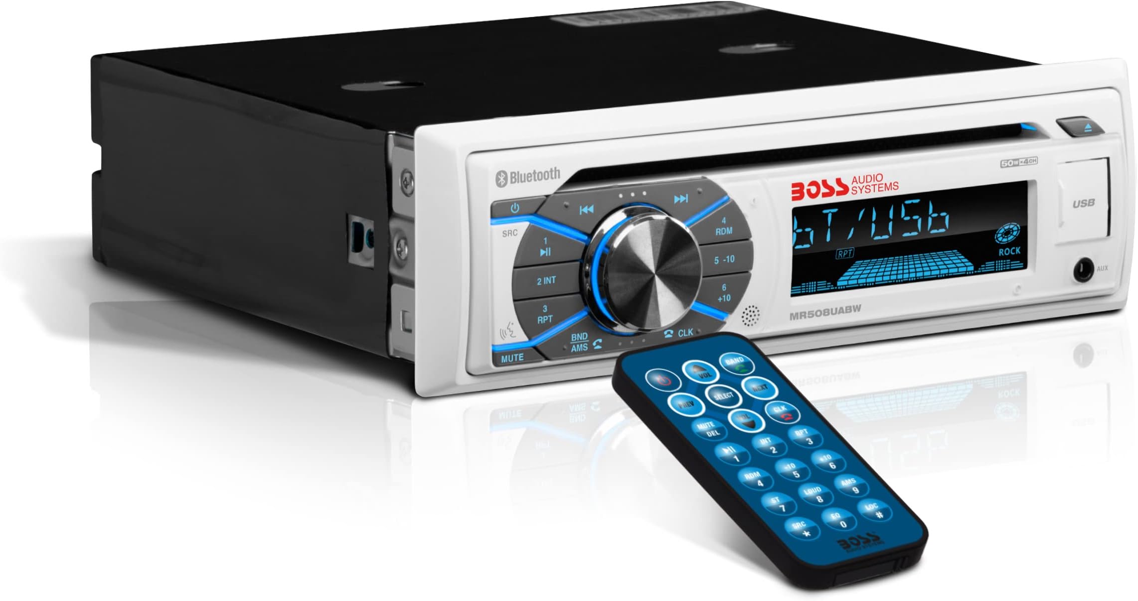 Amazon.com: BOSS Audio Systems MR508UABW Marine Boat Stereo - Single ...