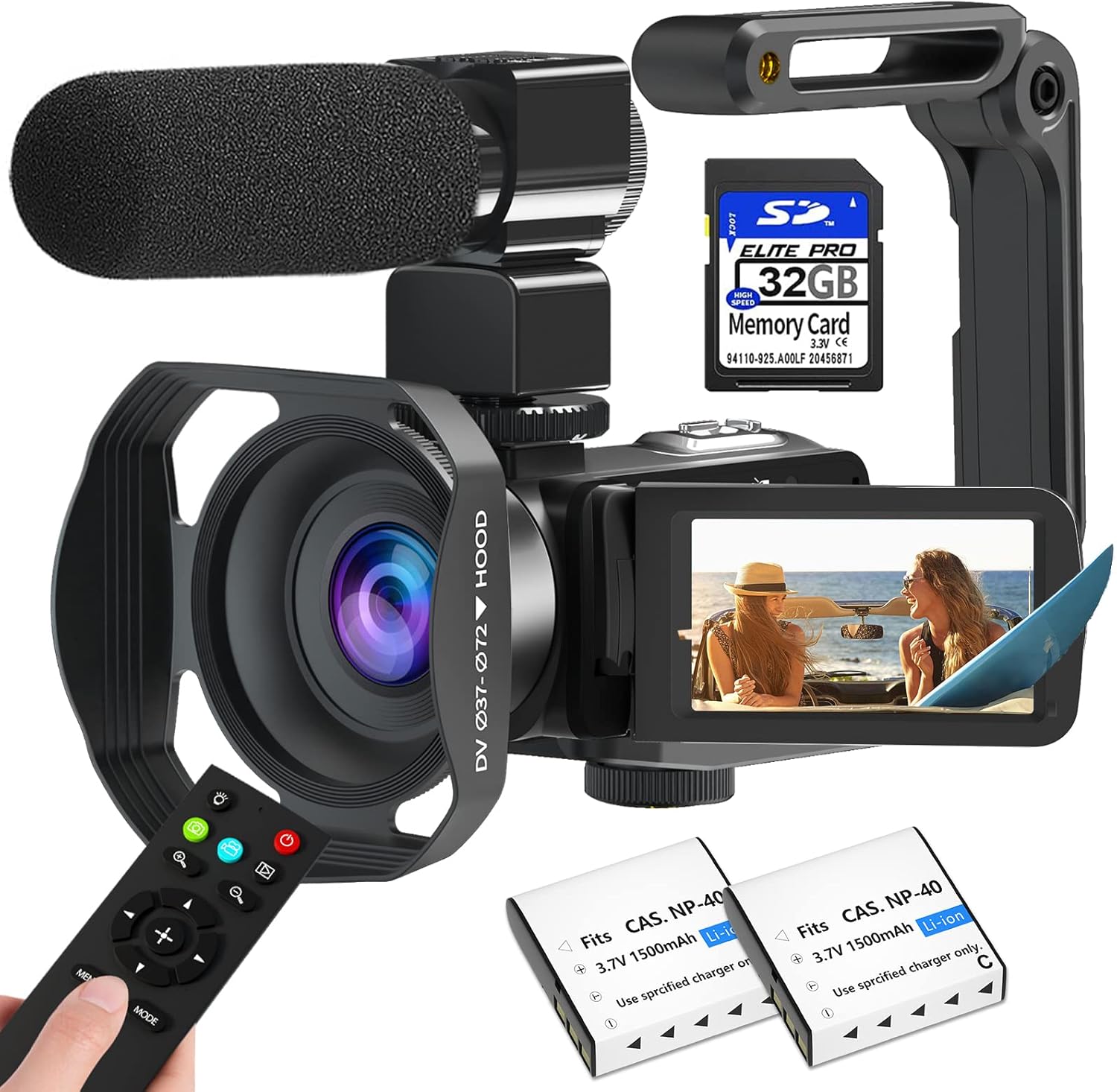 Amazon.com : WIKICO 4K Video Camera Camcorder 56MP UHD WiFi Vlogging ...