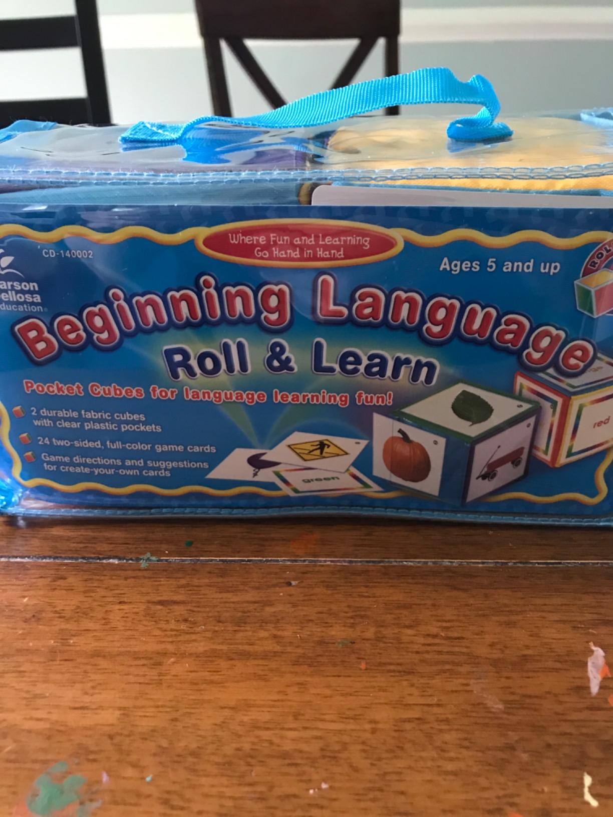 Amazon.com: Beginning Language Roll and Learn Pocket Cubes : Office ...