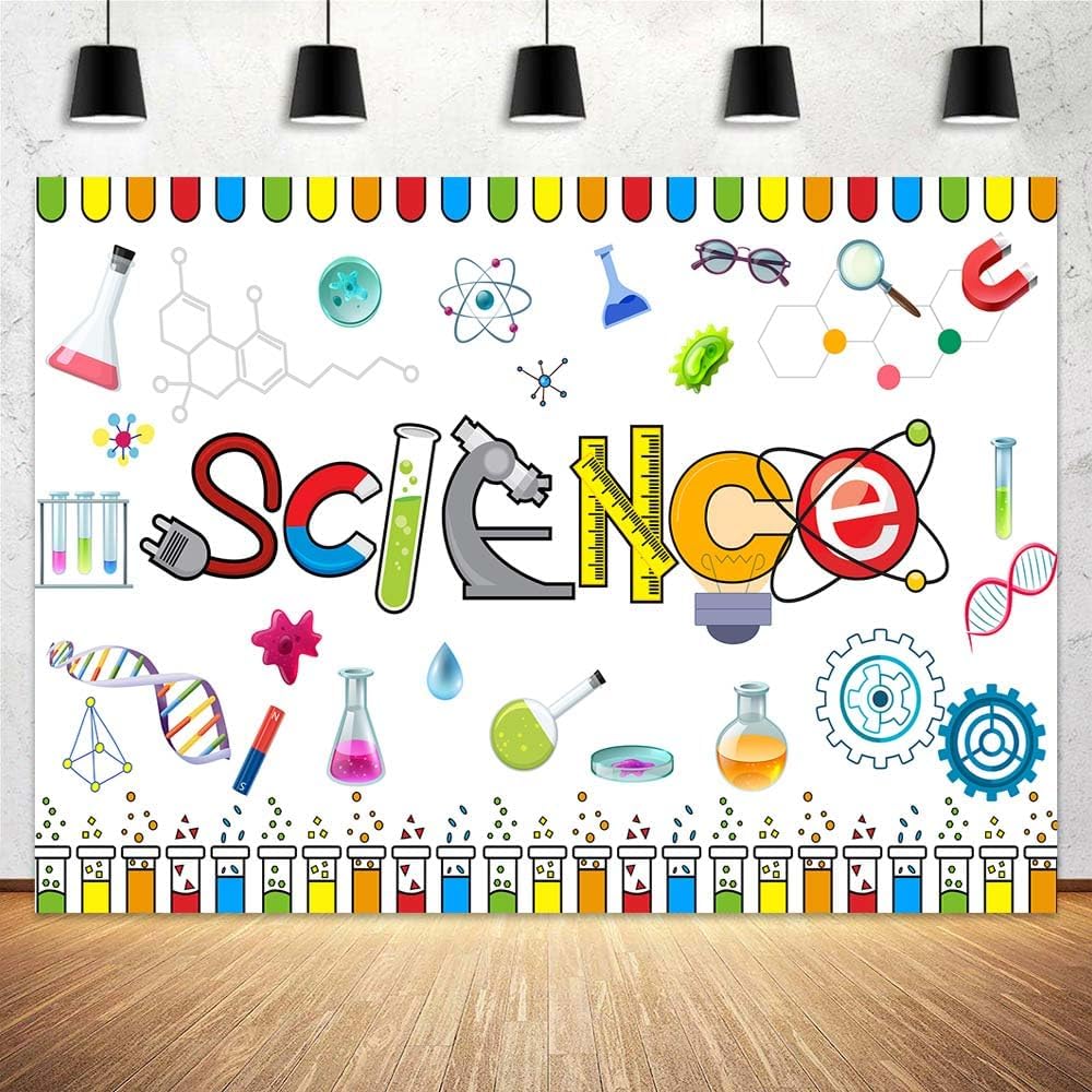 Amazon.com : Science Classroom Photography Backdrop, Extralarge ...