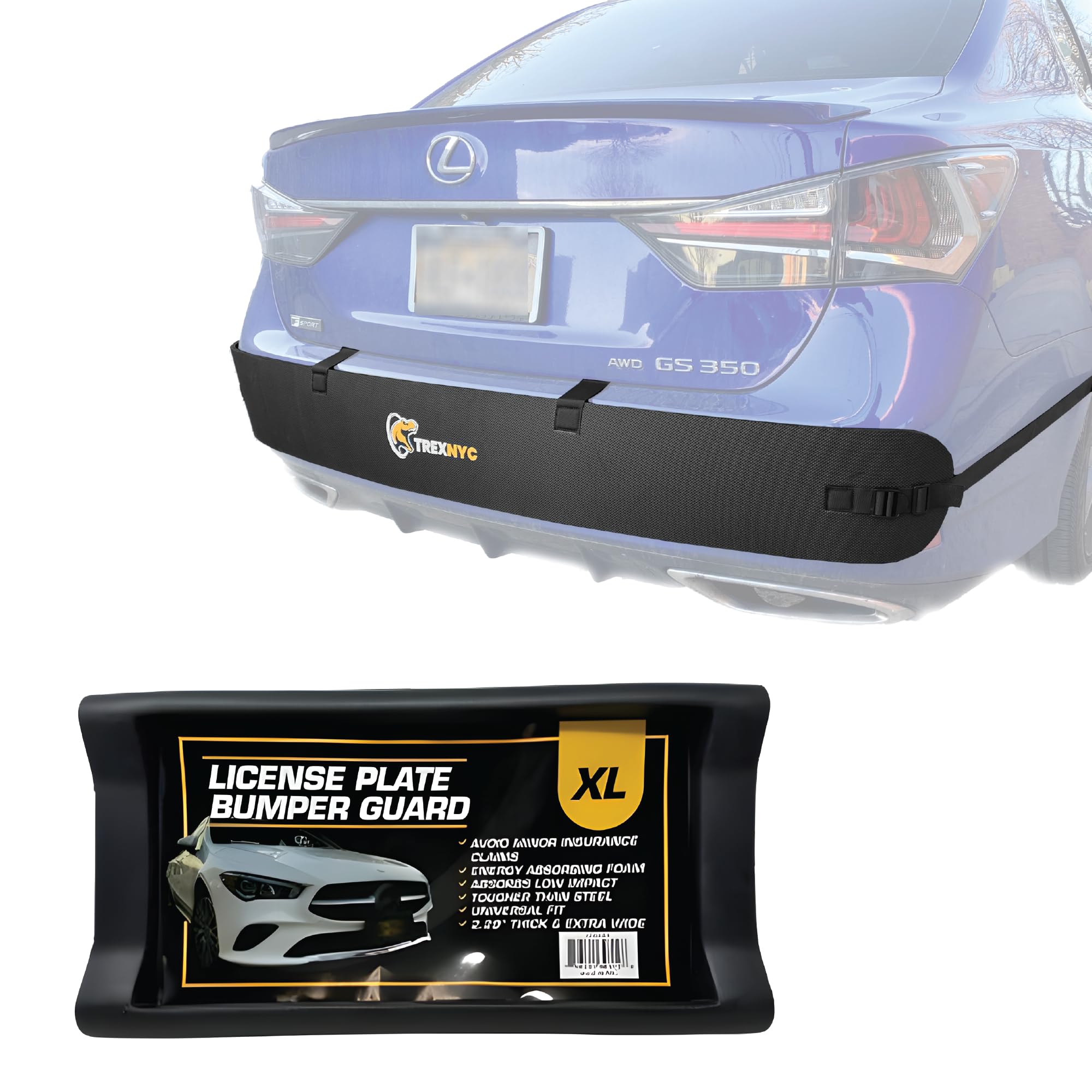 Amazon.com: TrexNYC Bumper Protector, Front and Rear Bumper Guard (Rear ...