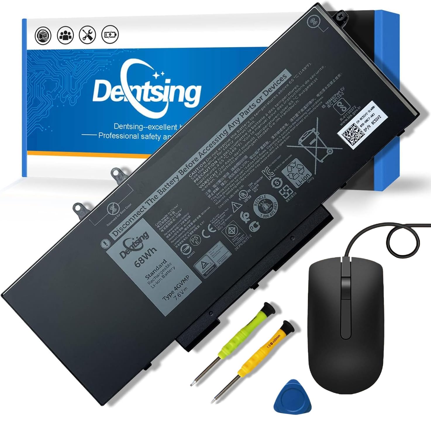 Amazon.com: Dentsing 68Wh 4GVMP Laptop Battery Replace for Dell ...