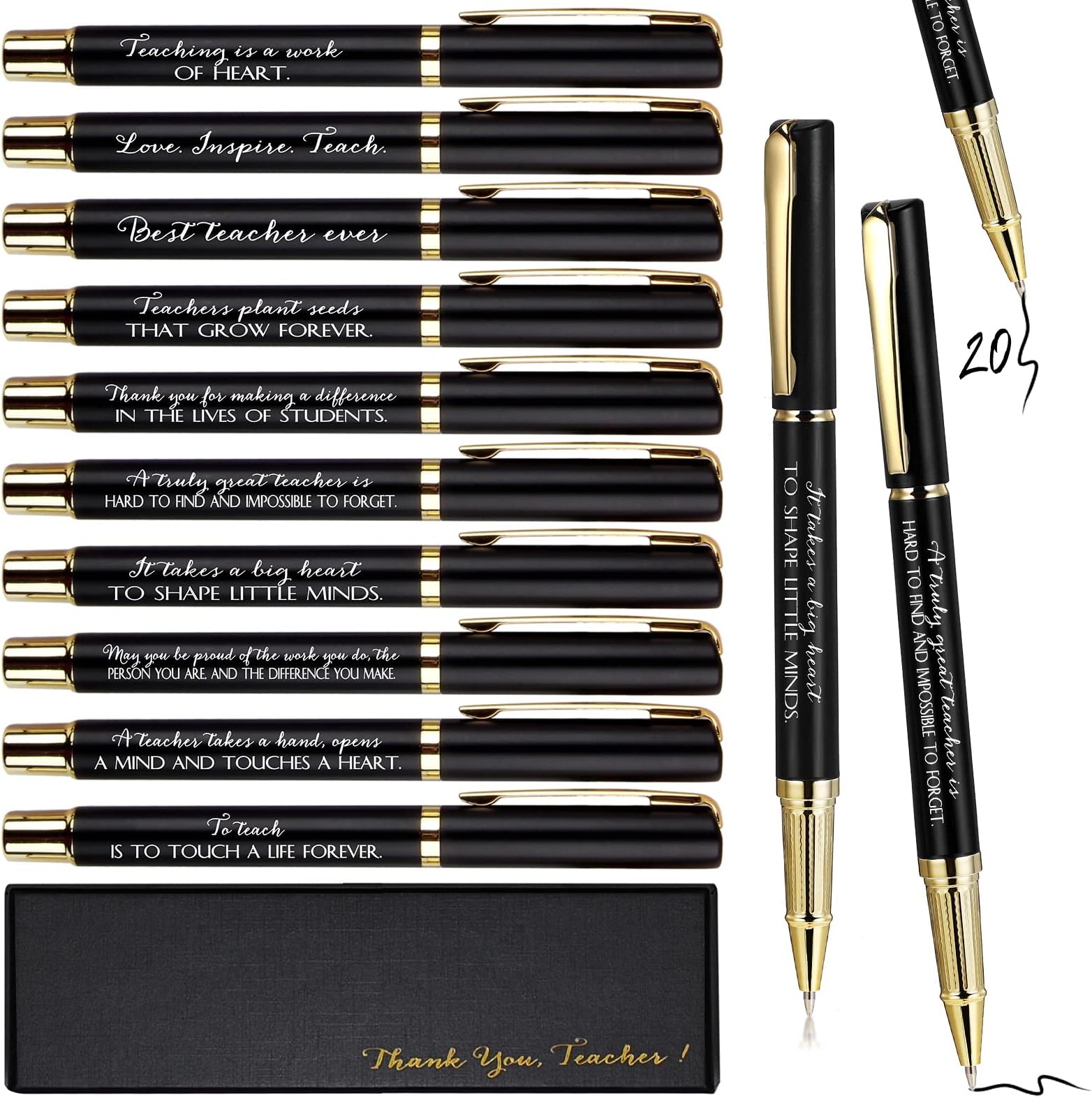 Amazon.com : Outus 100 Pcs Teacher Appreciation Pens with Stylus Tip ...