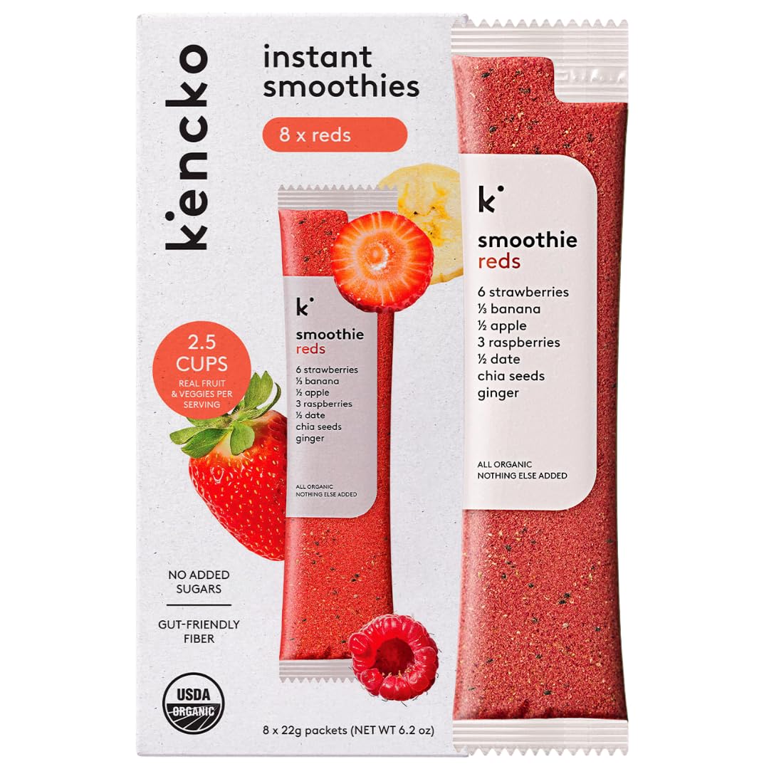 Amazon.com : kencko Reds Smoothie Mix Packets - 8 Instant Breakfast ...